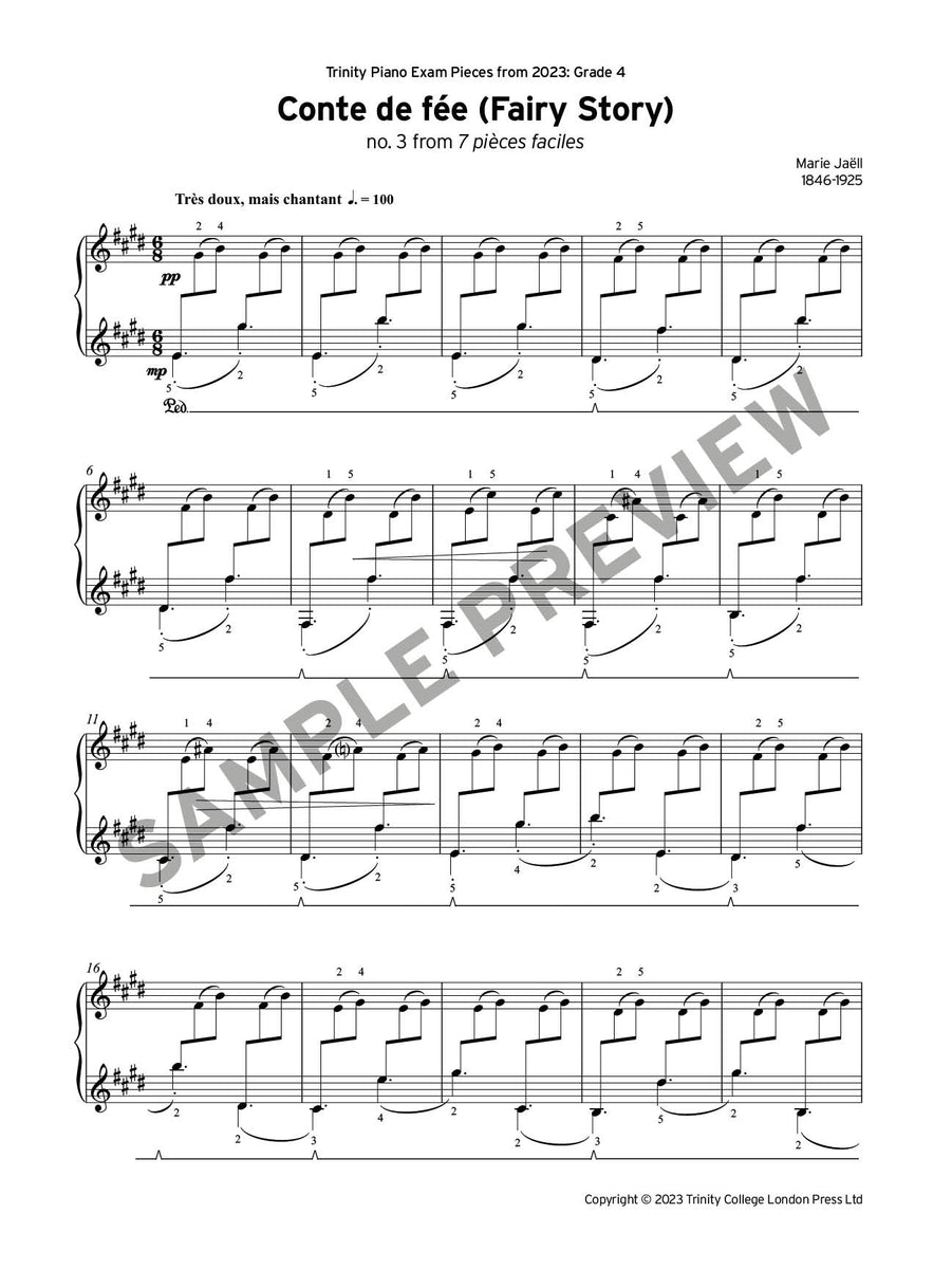 Conte de fée (Fairy Story) (no. 3 from 7 pièces faciles) - Jaëll (Grad ...