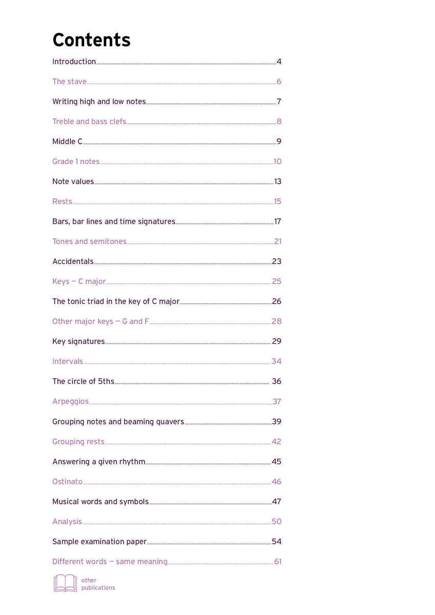 Theory of Music Workbook Grade 1 (2nd edition) - ebook – Trinity ...