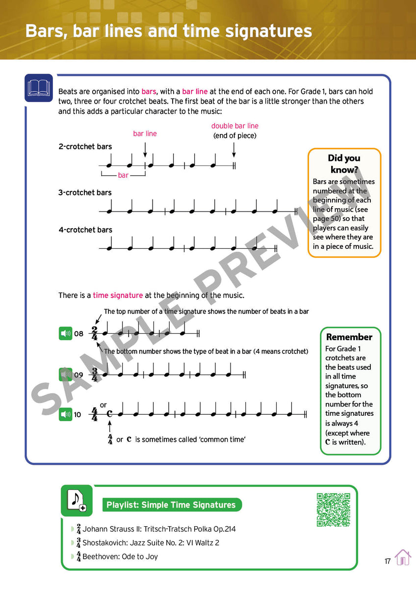 Theory of Music Workbook Grade 1 (2nd edition) - ebook – Trinity ...