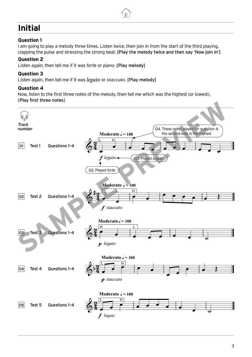 Aural Tests from 2017: book 1 (Initial-Grade 5) - ebook – Trinity ...