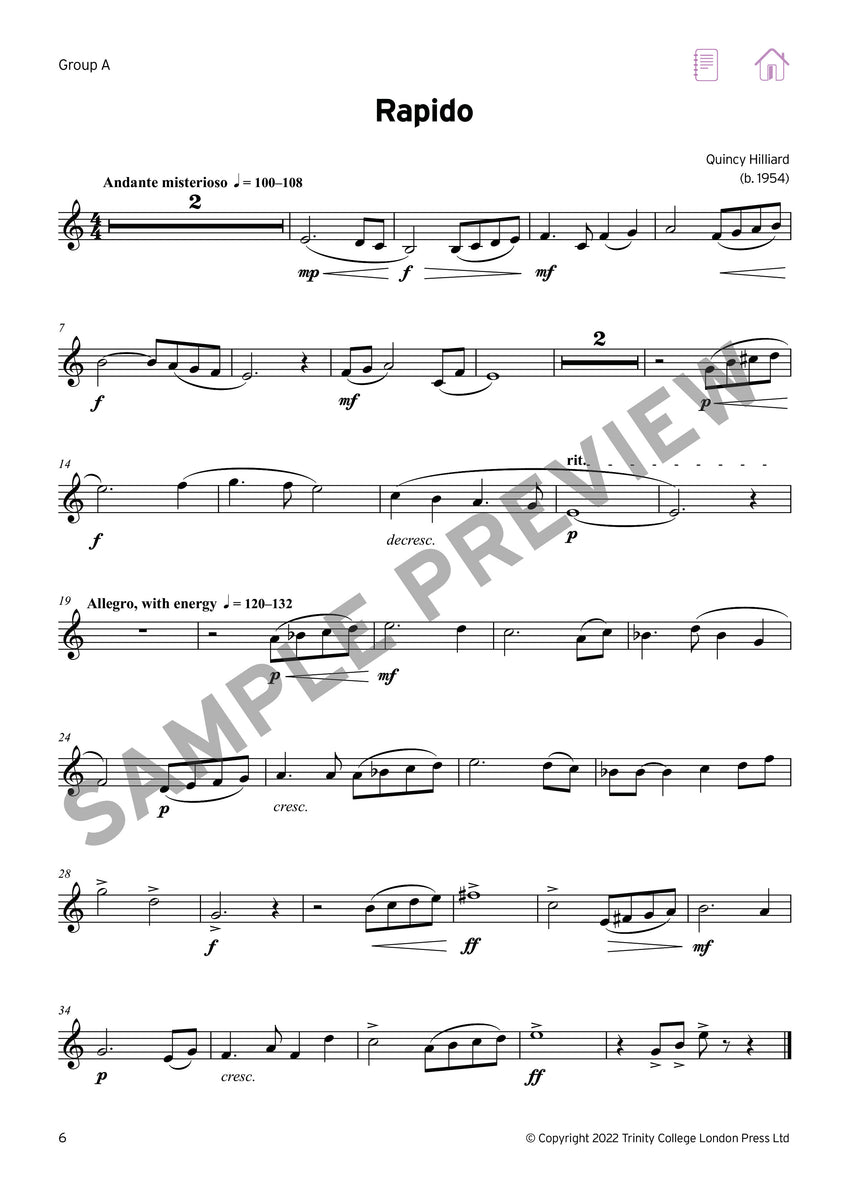 Clarinet Exam Pieces from 2023: Grade 2 - ebook – Trinity College ...