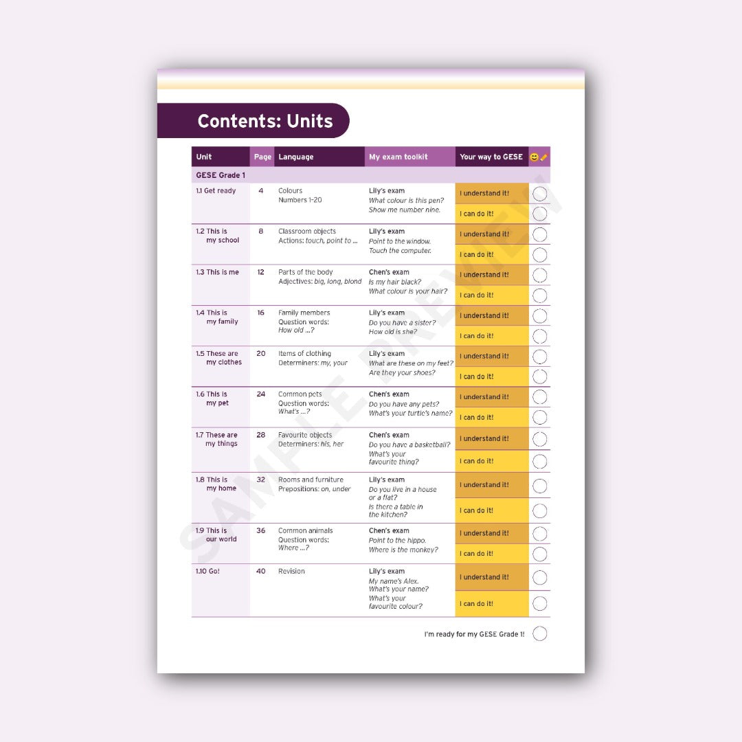 Your Way to GESE, Learner’s Book, A1: Grades 1 & 2 - ebook – Trinity ...