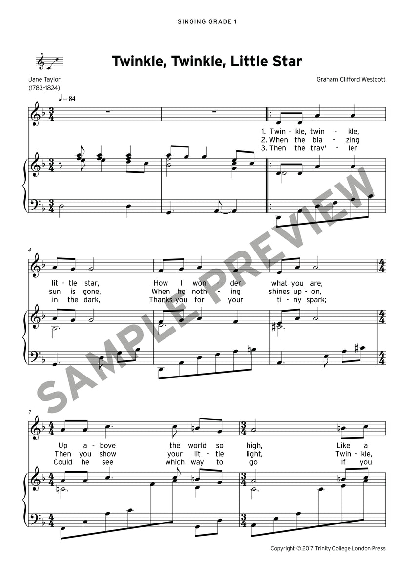 Twinkle, Twinkle, Little Star - Westcott (Grade 1 Singing) - ebook ...