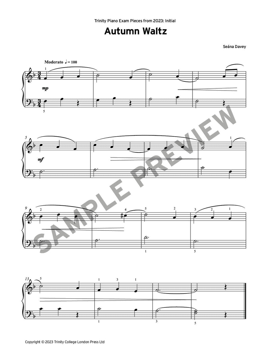 Autumn Waltz - Davey (Initial Piano) - ebook – Trinity College London ...