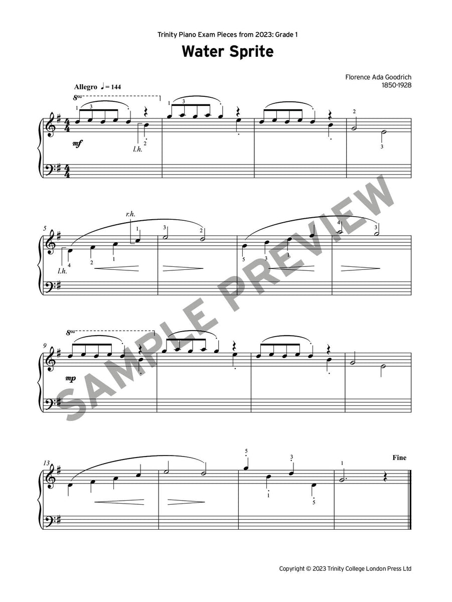 Water Sprite - Goodrich (Grade 1 Piano) - ebook – Trinity College ...