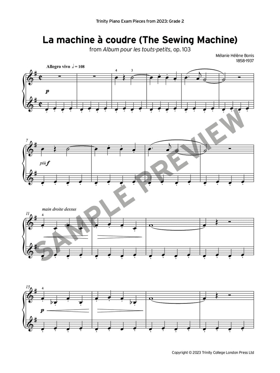 La machine à coudre (The Sewing Machine) - Bonis (Grade 2 Piano) - ebo ...