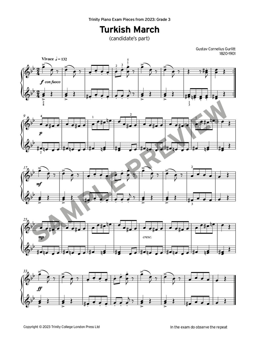 Turkish March - Gurlitt (Grade 3 Piano) - ebook – Trinity College ...
