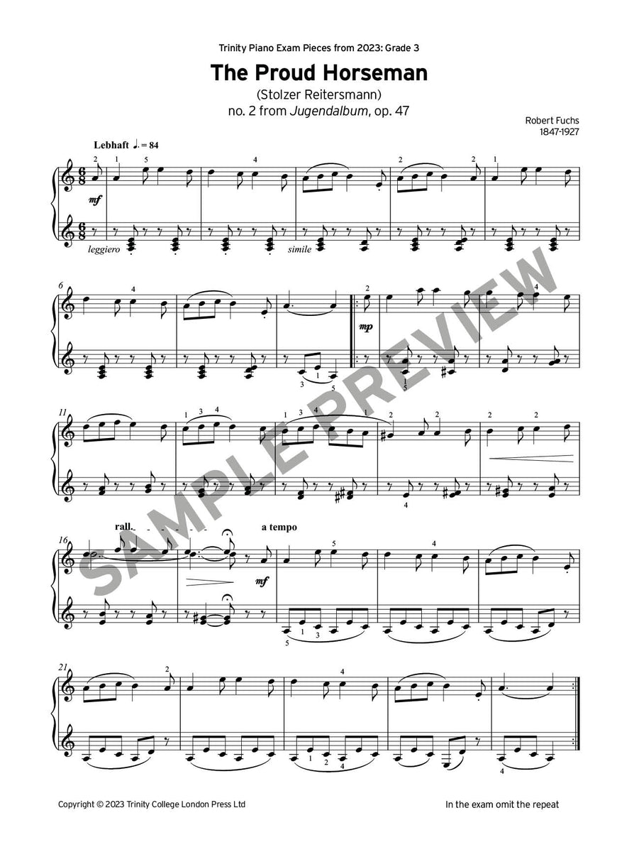 The Proud Horseman (Stolzer Reitersmann) (no. 2 from Jugendalbum, op ...