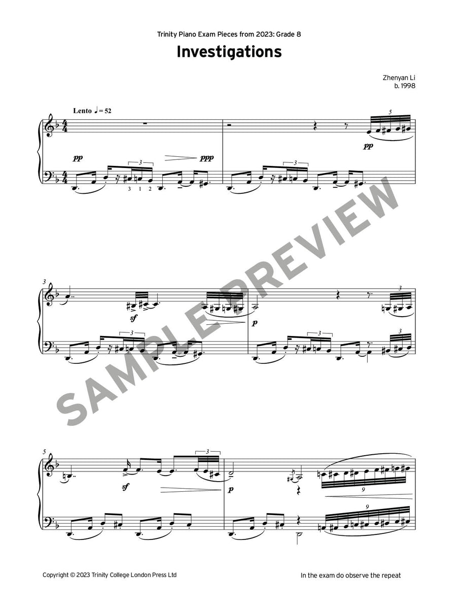 Investigations - Li (Grade 8 Piano) - ebook – Trinity College London ...