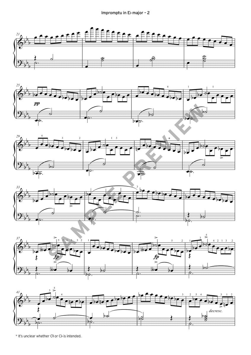 Impromptu in E♭ major - Schubert (ATCL Piano) - ebook – Trinity College ...