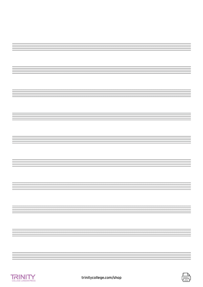 Free Manuscript Paper – Trinity College London Press Store