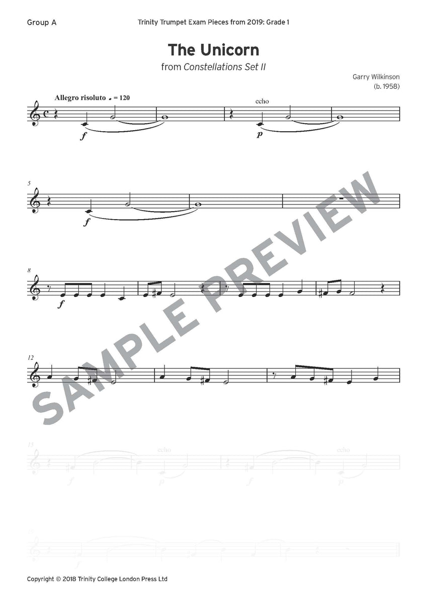 The Unicorn (from Constellations Set II) - G Wilkinson (Trumpet Grade 1 ...